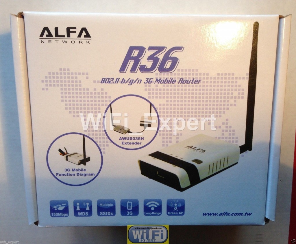 WiFi Antenna 18dBi YAGI + ALFA R36 + G Netw Long Range Booster GET FREE ...