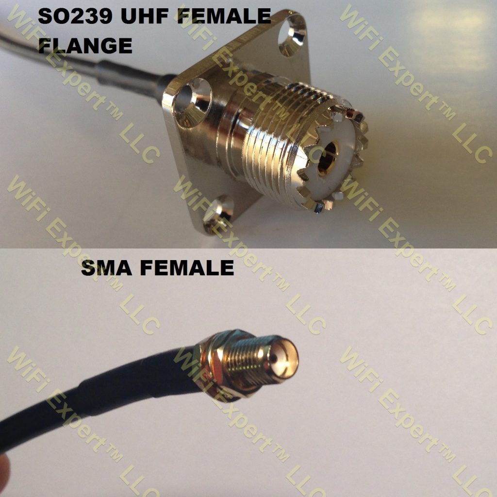 RG400 UHF Female Flange to SMA FEMALE Coaxial RF Pigtail Cable – RF ...