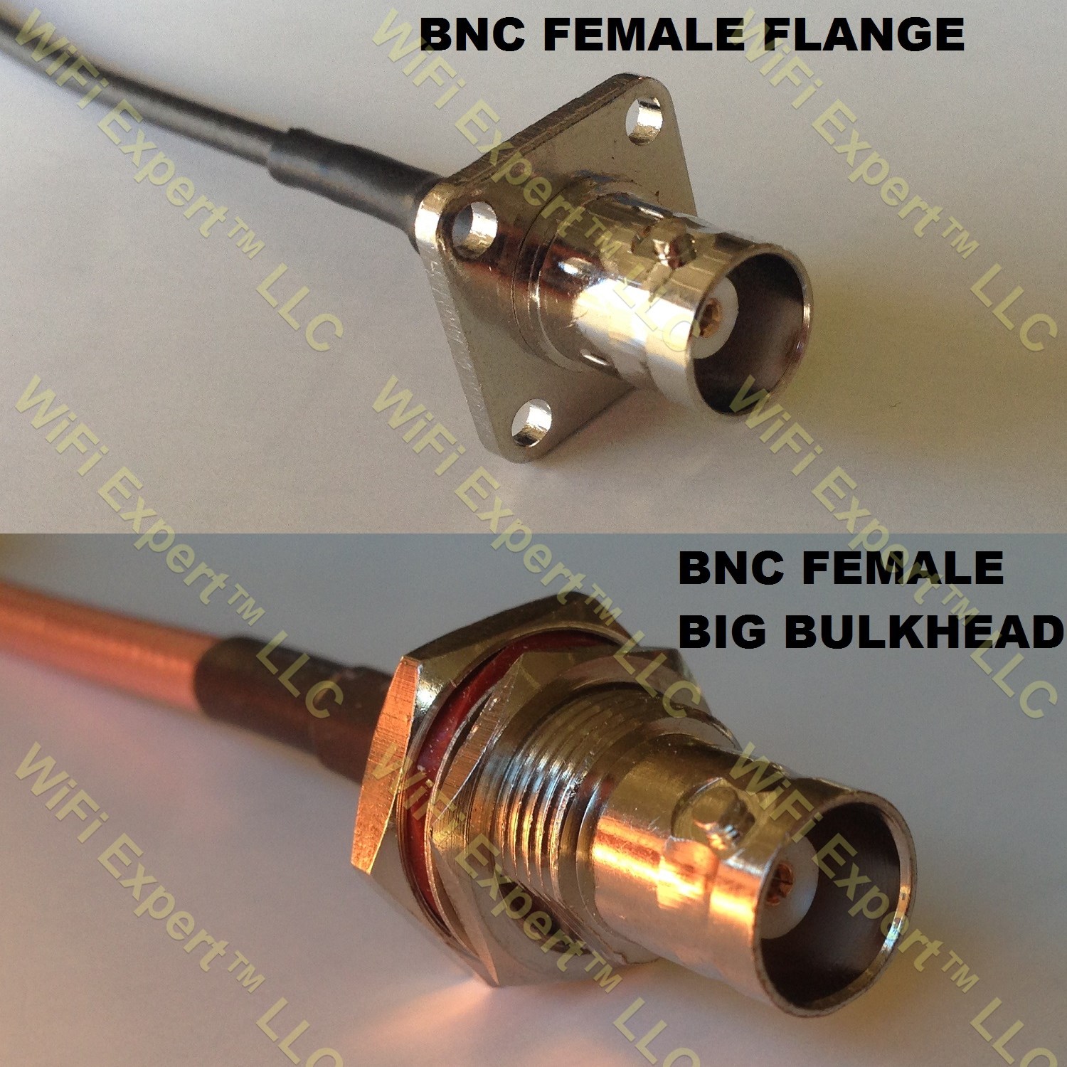 RG316 BNC Flange Female to BNC FEMALE BIG BULKHEAD Coaxial RF Pigtail ...