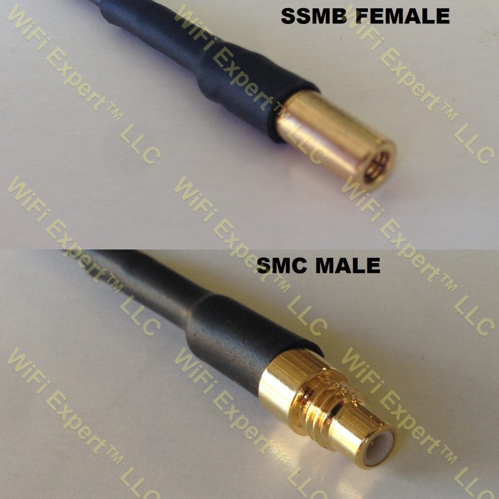 LMR100 SSMB Female to SMC MALE Coaxial RF Pigtail Cable – RF Coaxial ...