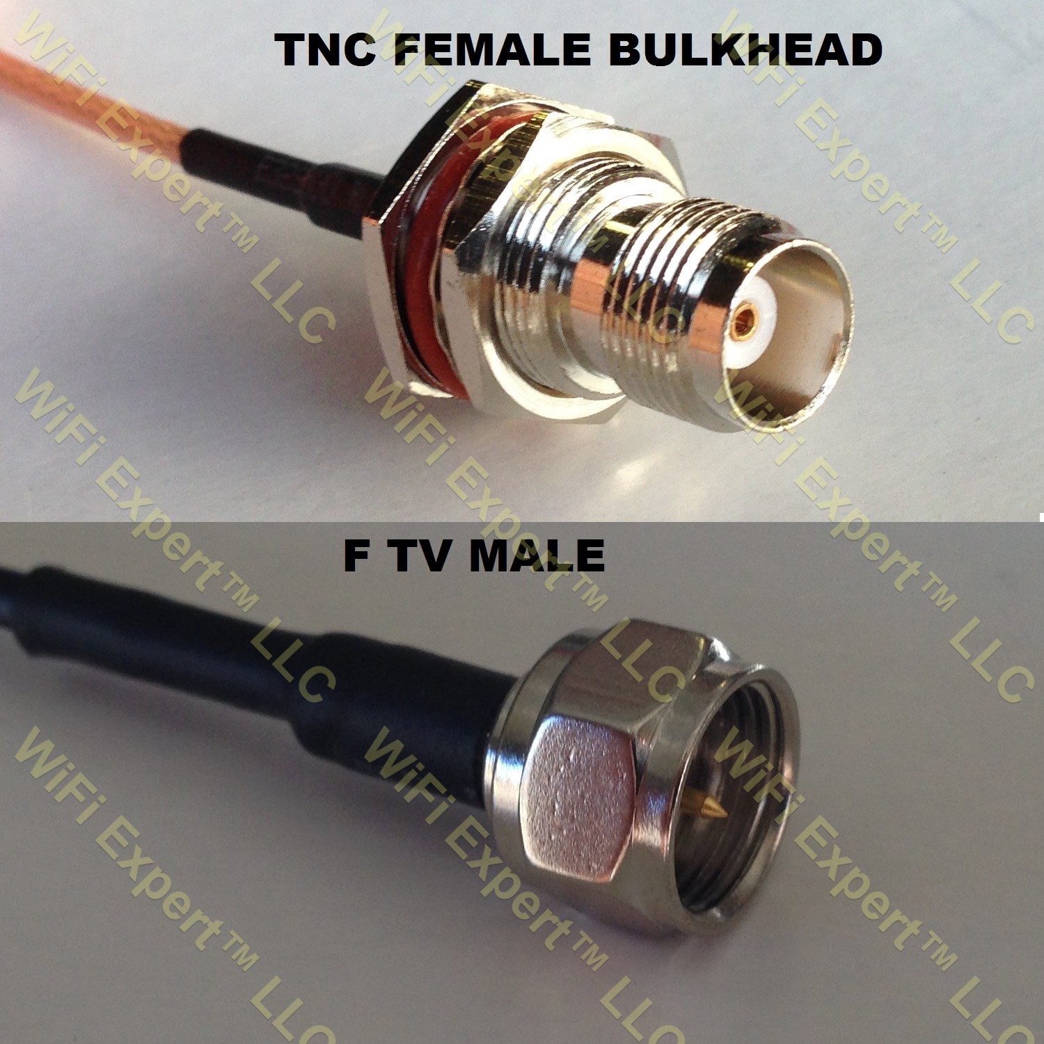 RG400 TNC FEMALE BULKHEAD to F MALE Coaxial RF Pigtail Cable – RF ...
