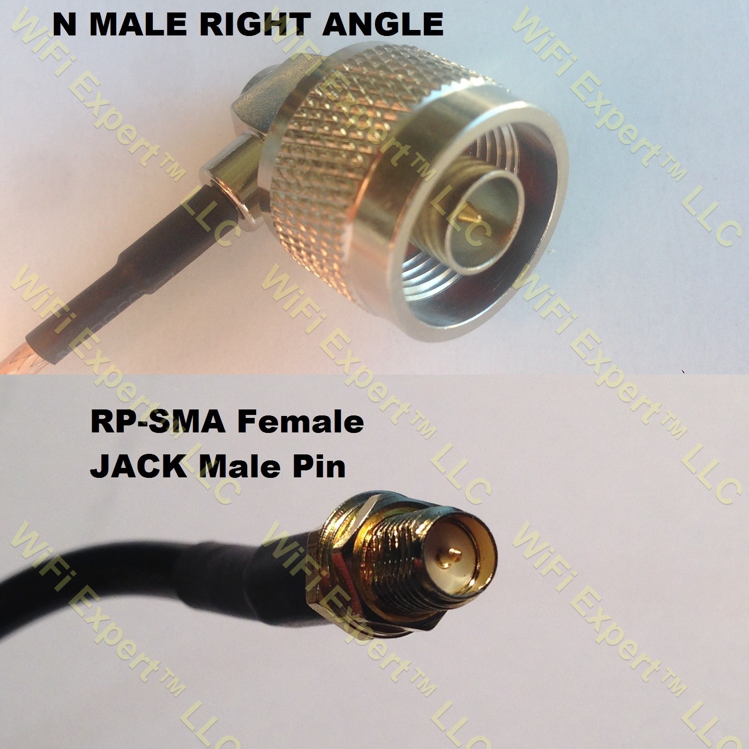 RG58 N MALE ANGLE to RP-SMA FEMALE Coaxial RF Pigtail Cable – RF Coaxial Cables, Adapters ...
