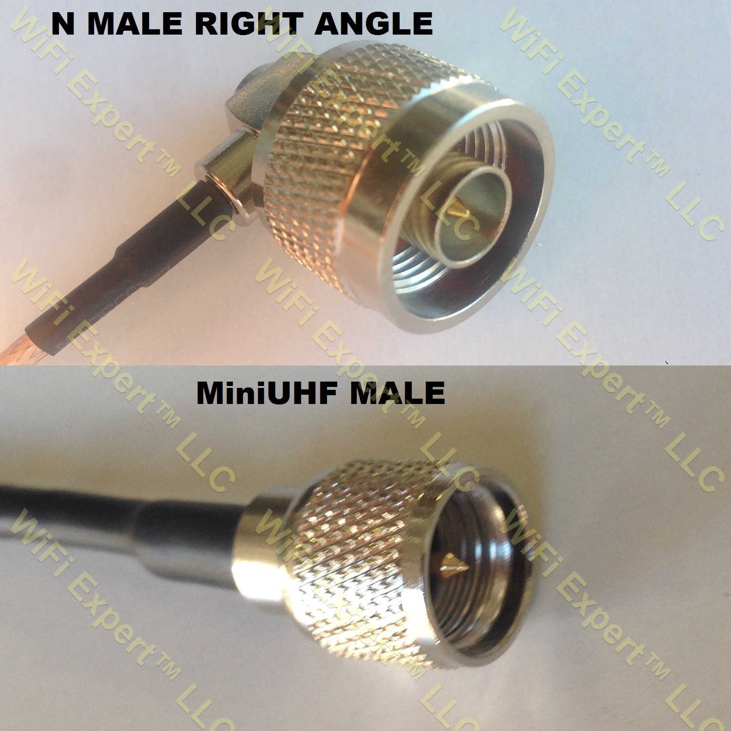 RG400 N MALE ANGLE to MINI UHF MALE Coaxial RF Pigtail Cable – RF ...