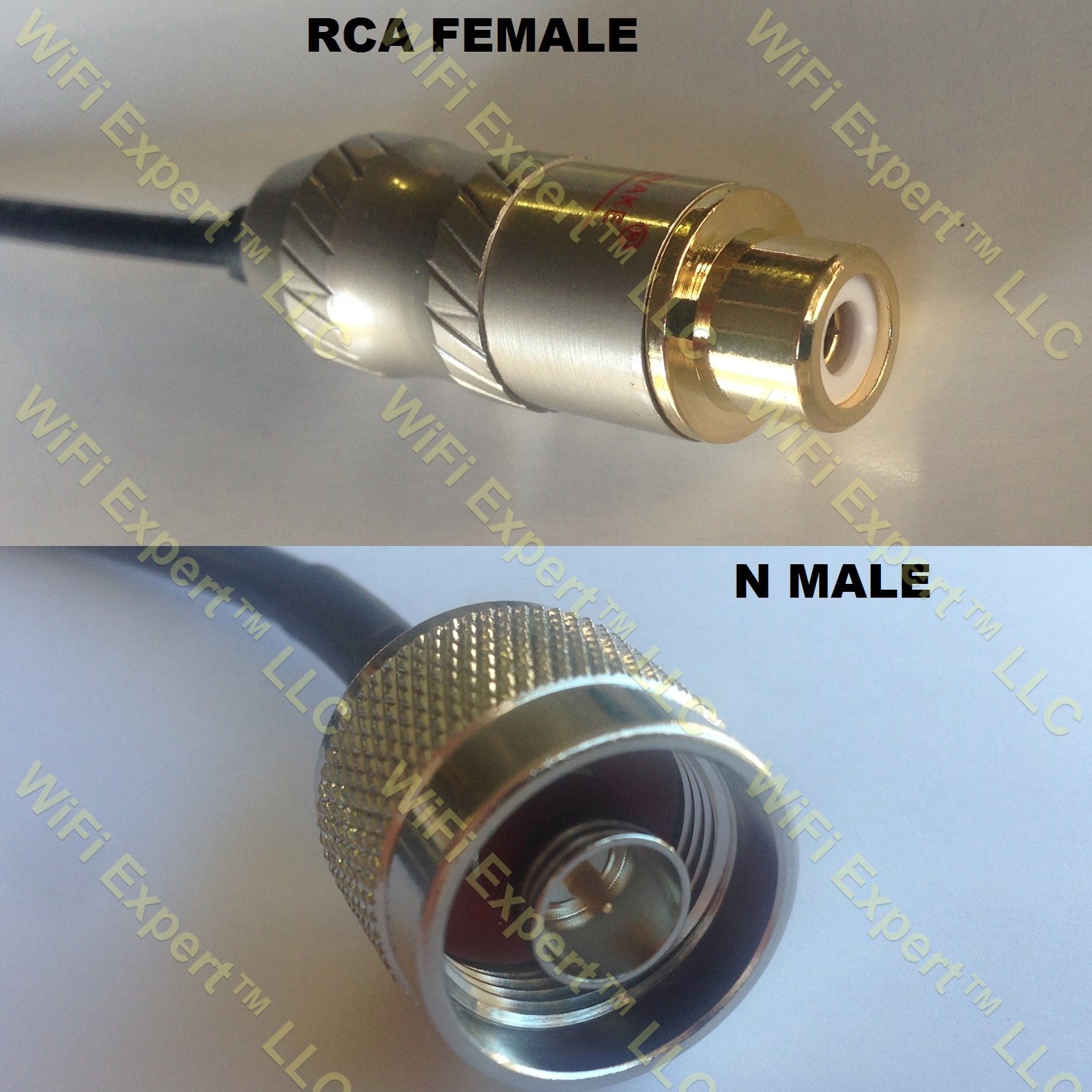 RG58 RCA FEMALE to N MALE Coaxial RF Pigtail Cable – RF Coaxial Cables ...