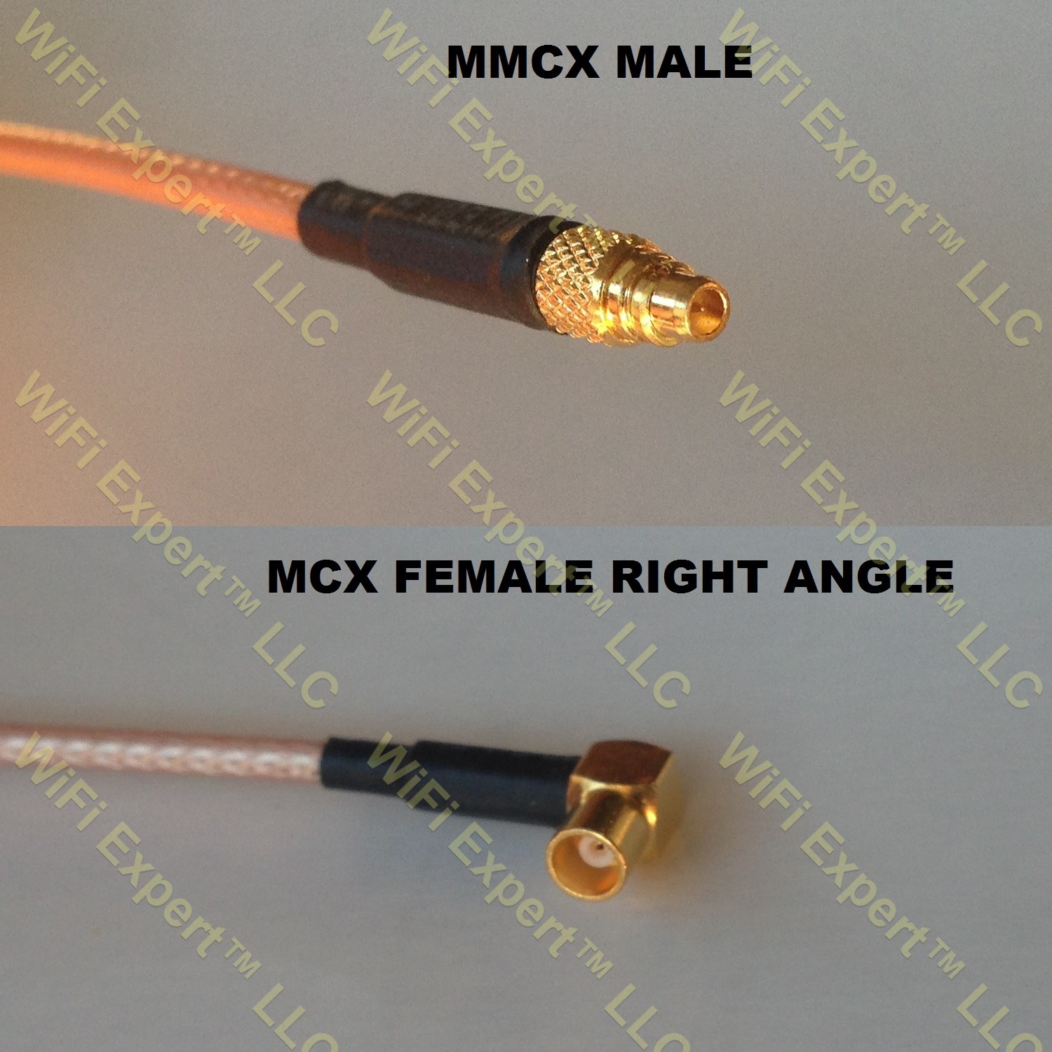 RG316 MMCX MALE to MCX FEMALE ANGLE Coaxial RF Pigtail Cable – RF Coaxial Cables, Adapters ...