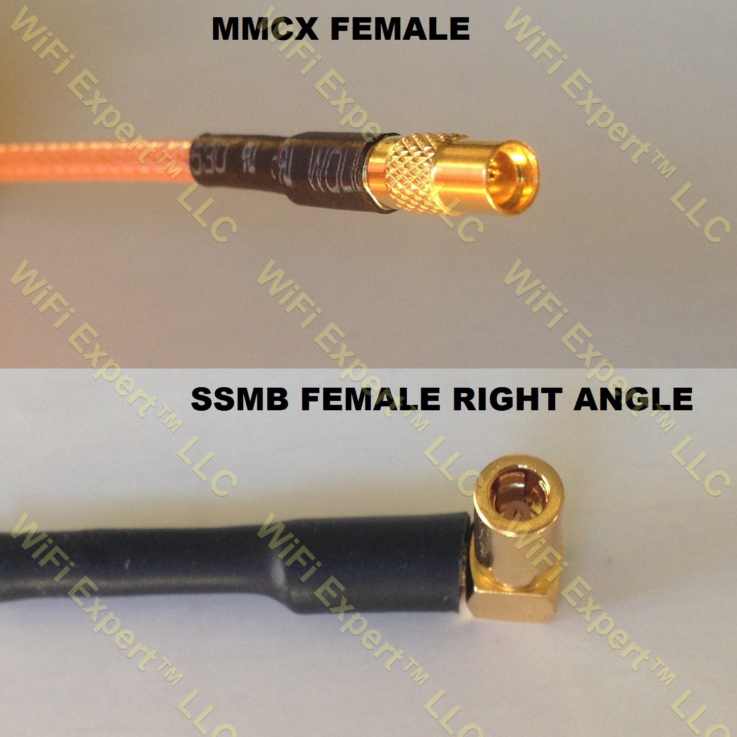 RG316 MMCX FEMALE to SSMB ANGLE FEMALE Coaxial RF Pigtail Cable – RF Coaxial Cables, Adapters ...
