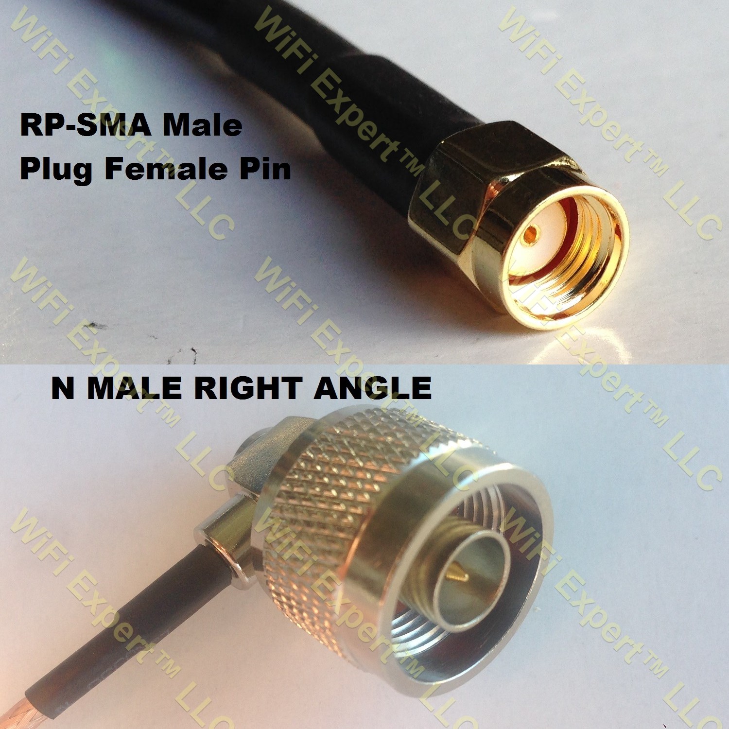 RG402 RP-SMA MALE to N MALE ANGLE Coaxial RF Pigtail Cable – RF Coaxial ...