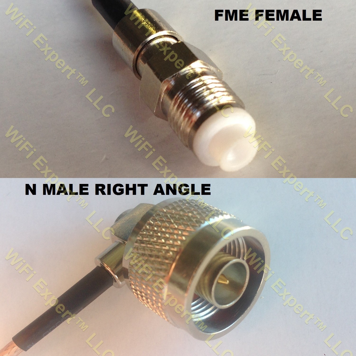 RG142 FME FEMALE to N MALE ANGLE Coaxial RF Pigtail Cable – RF Coaxial ...