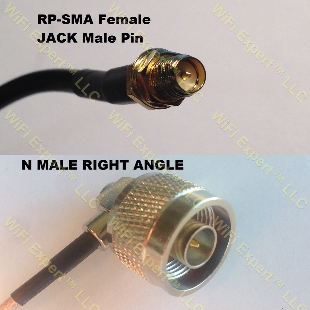 RG142 RP-SMA FEMALE to N MALE ANGLE Coaxial RF Pigtail Cable – RF ...