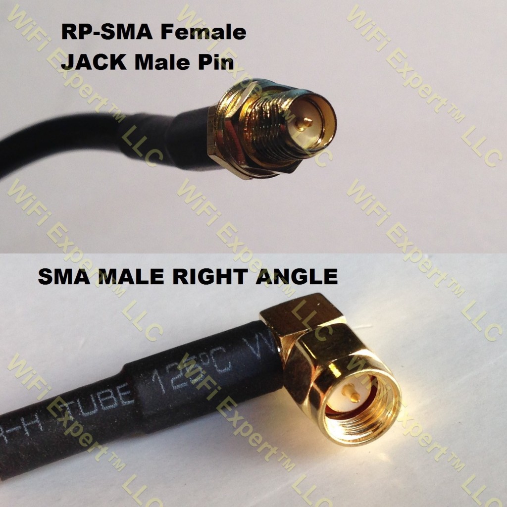 RG405 RP-SMA FEMALE to SMA MALE ANGLE Coaxial RF Pigtail Cable – RF Coaxial Cables, Adapters ...