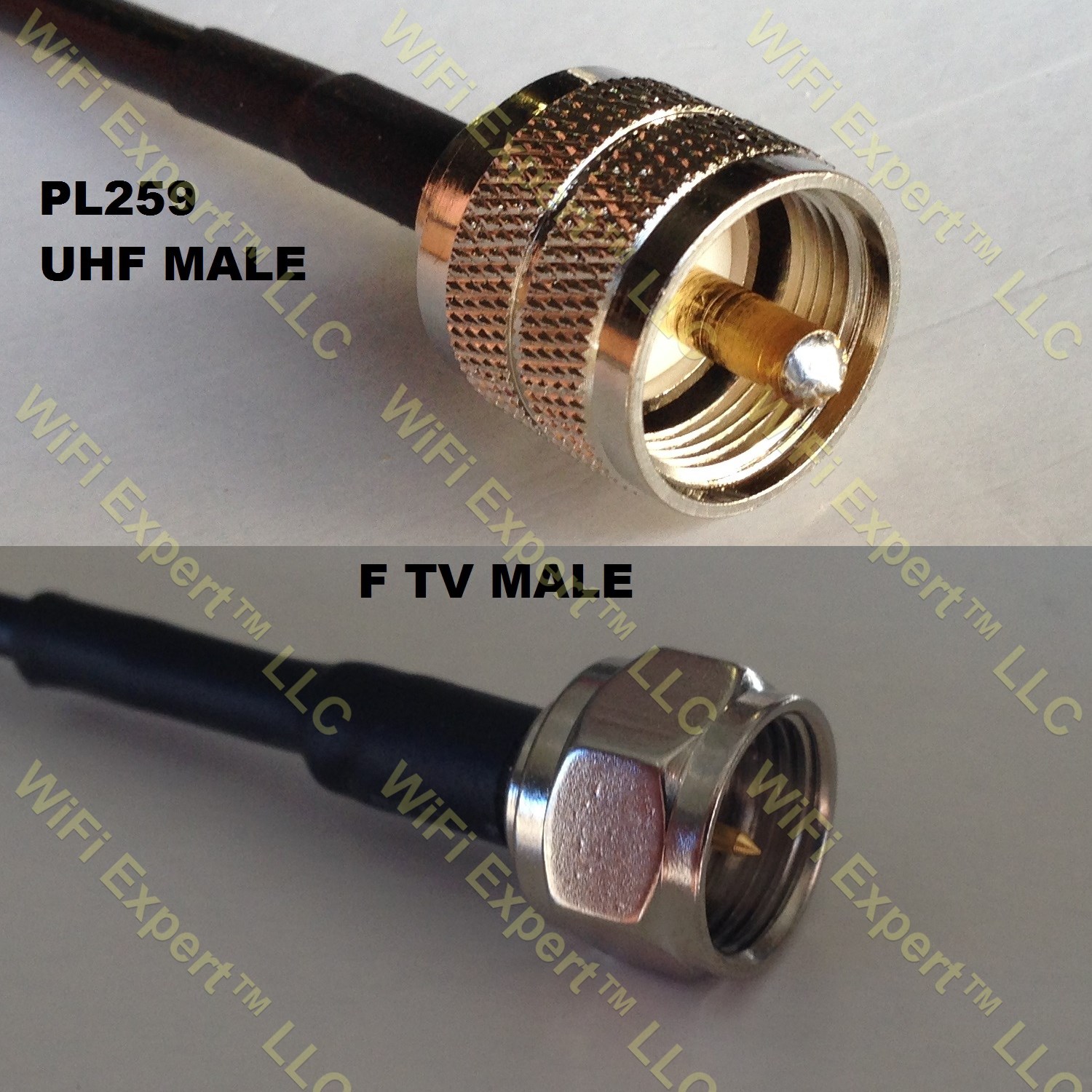 RG142 PL259 UHF Male to F MALE Coaxial RF Pigtail Cable – RF Coaxial ...