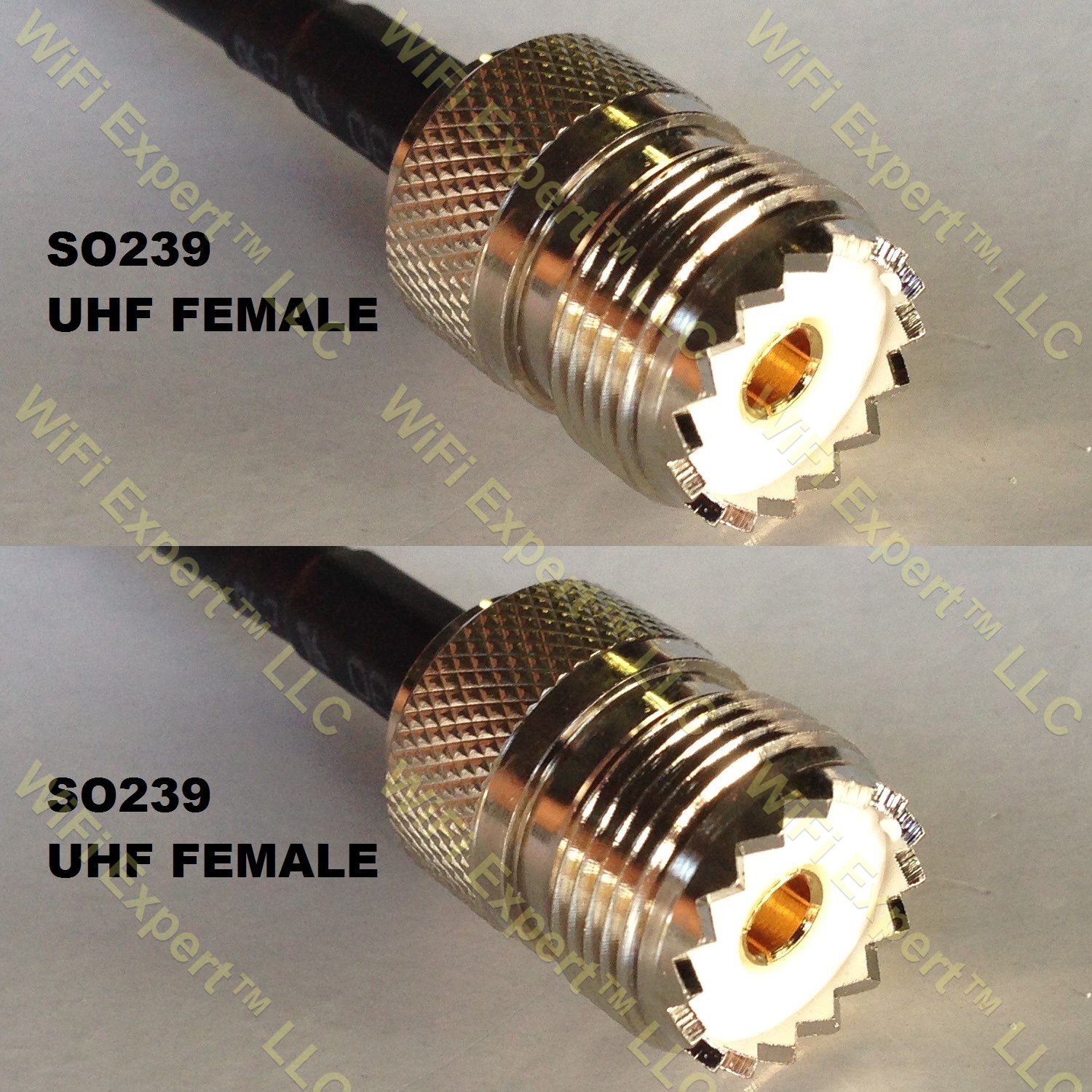 RG58 SO239 UHF Female to SO239 UHF Female Coaxial RF Pigtail Cable – RF ...