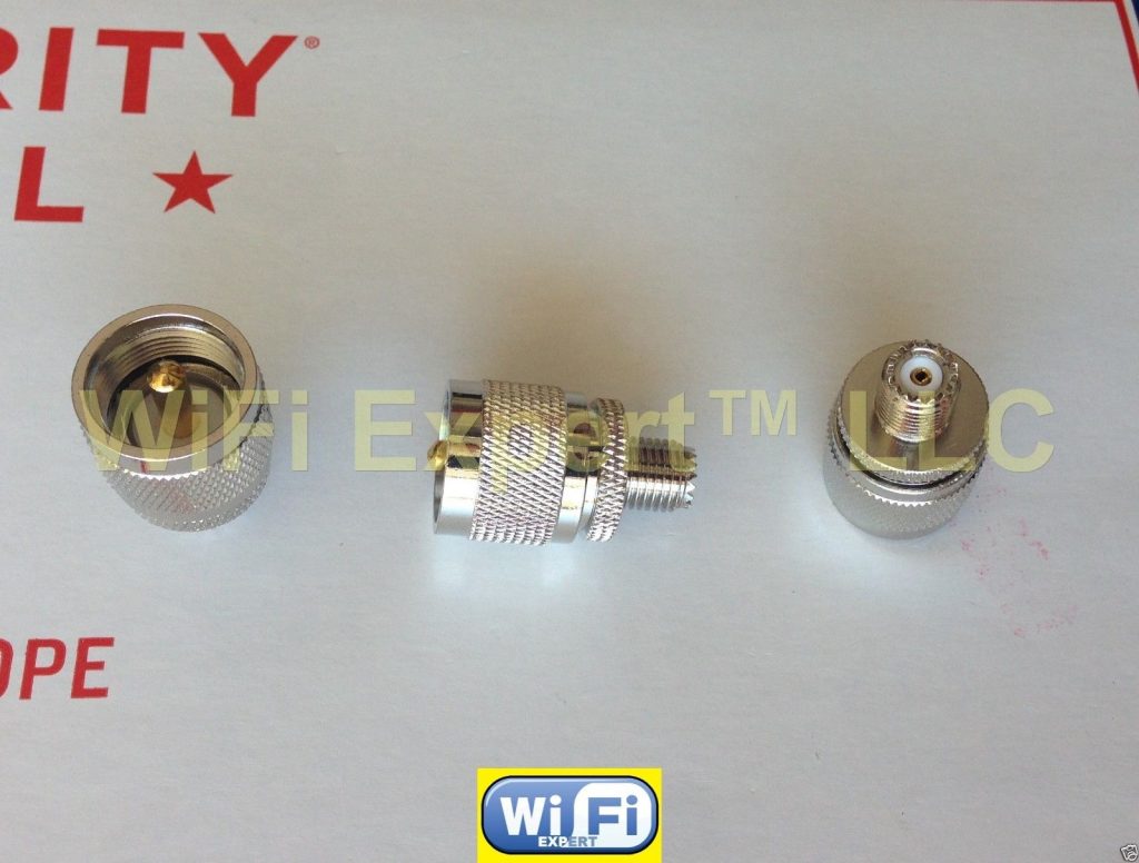 RF Adapter PL259 UHF plug male to mini UHF female jack RF connector ...