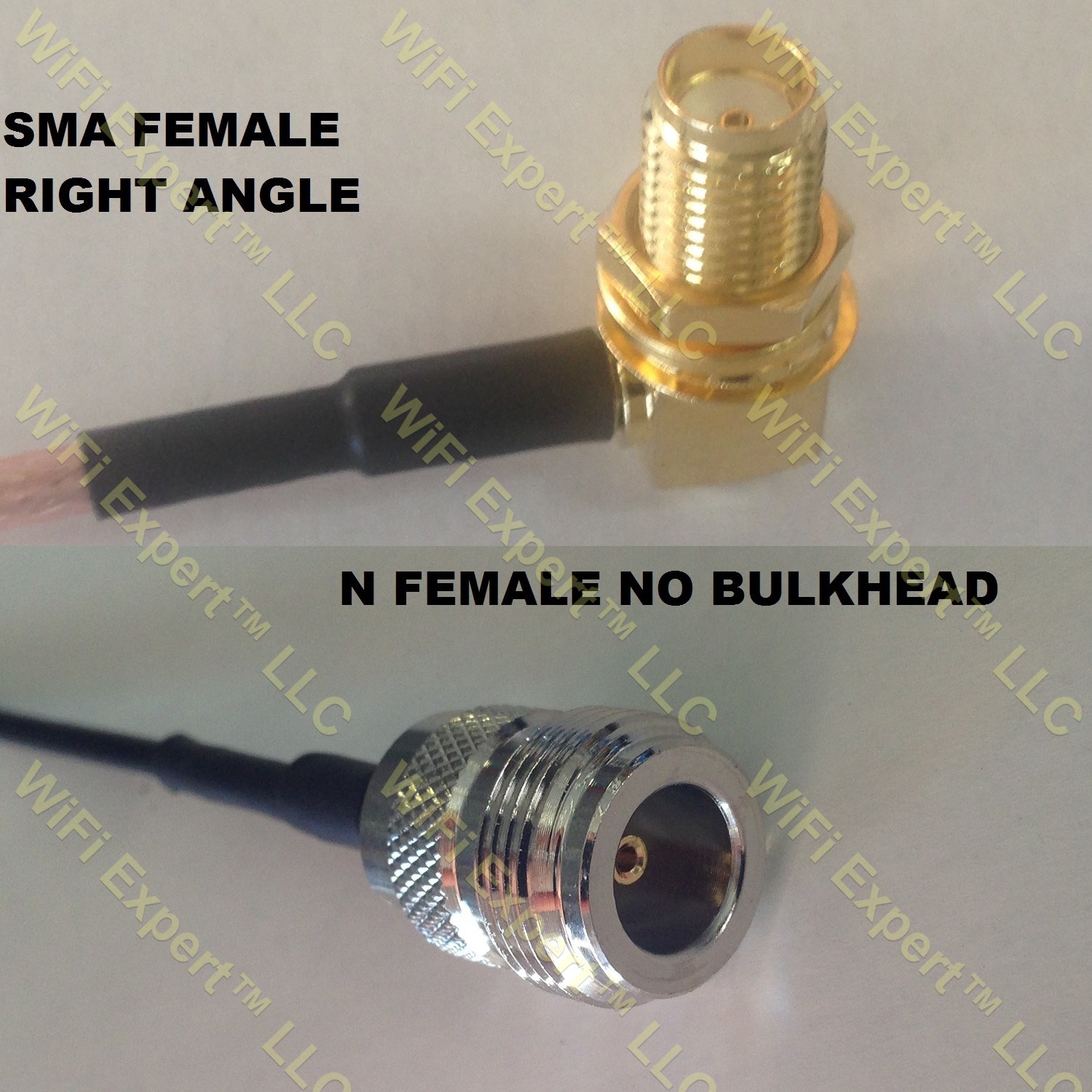 LMR100 SMA FEMALE ANGLE to N FEMALE Coaxial RF Pigtail Cable – RF ...