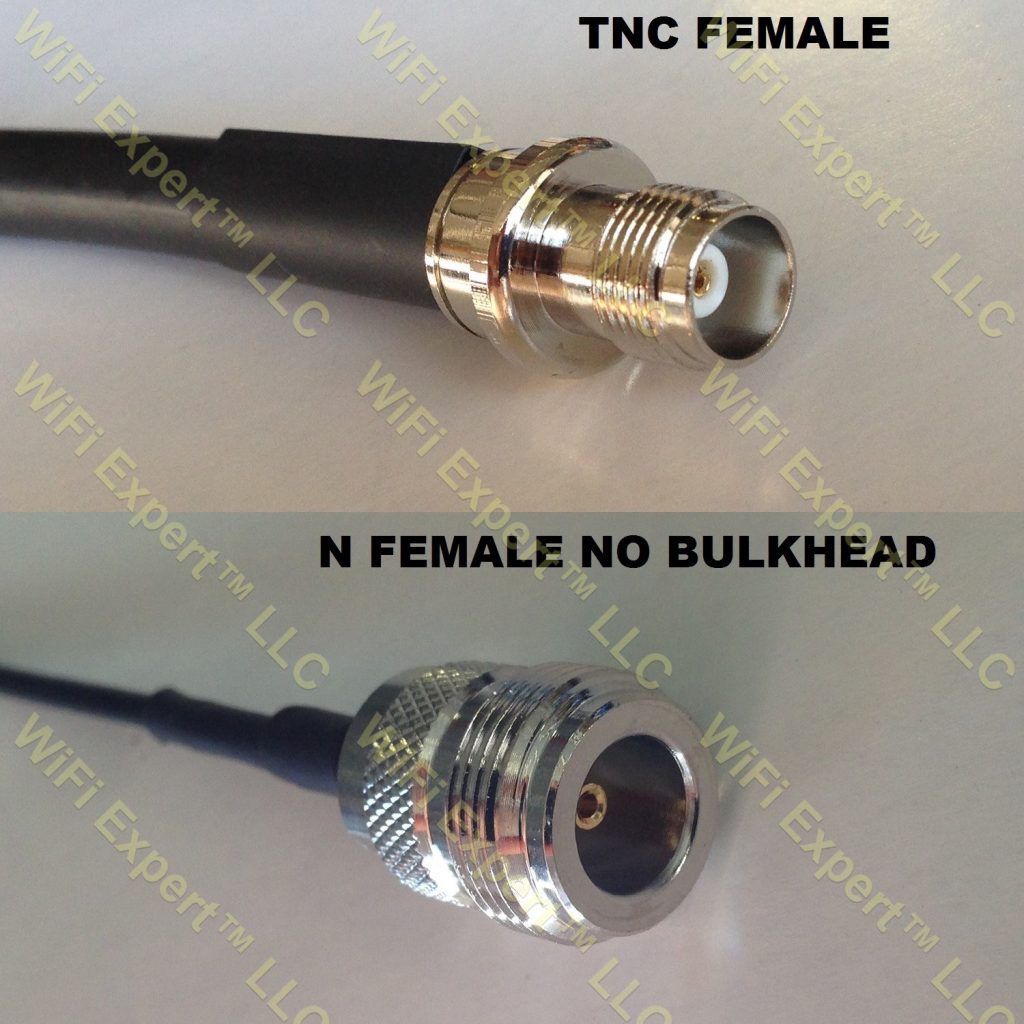 LMR400 TNC FEMALE to N FEMALE Coaxial RF Pigtail Cable – RF Coaxial ...